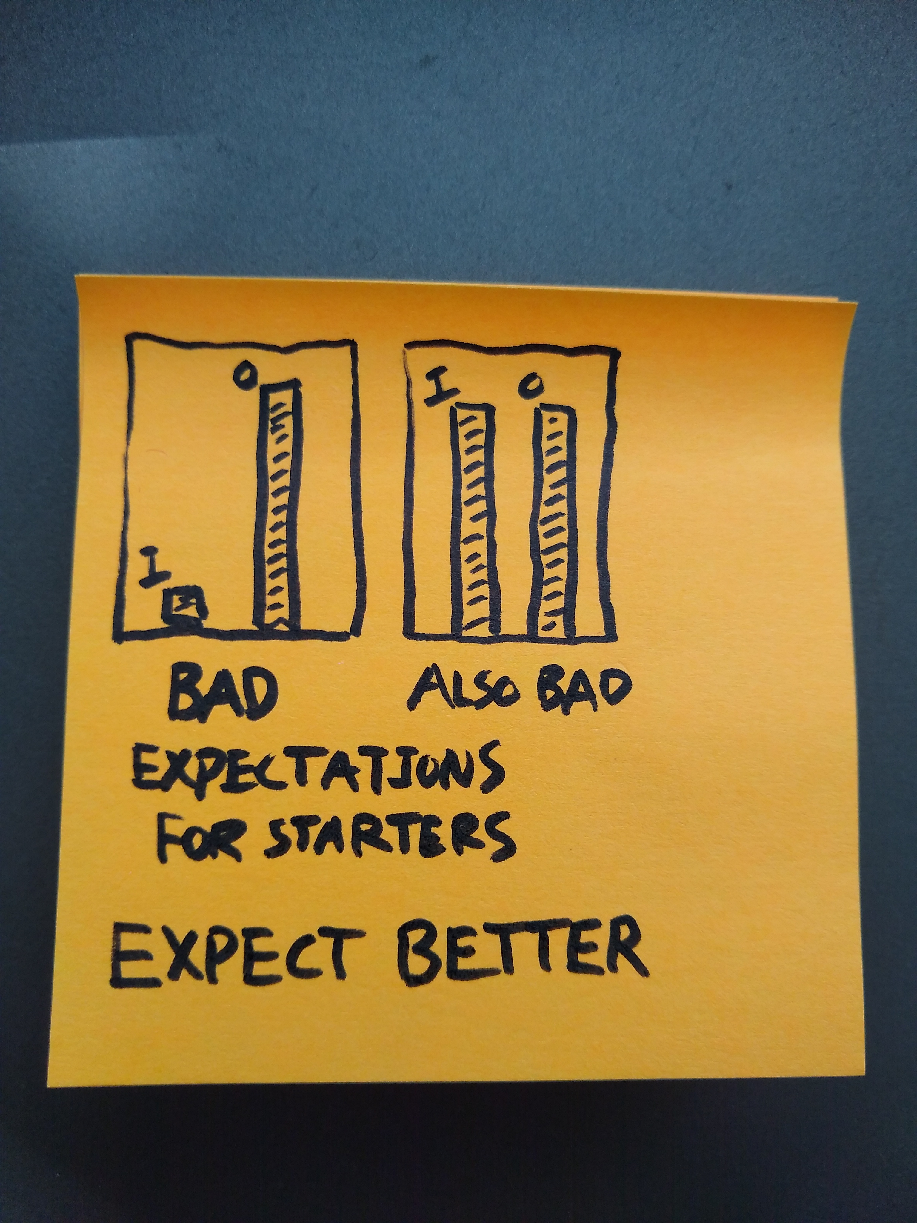 Bad expectations, for starters | joelshetler.com